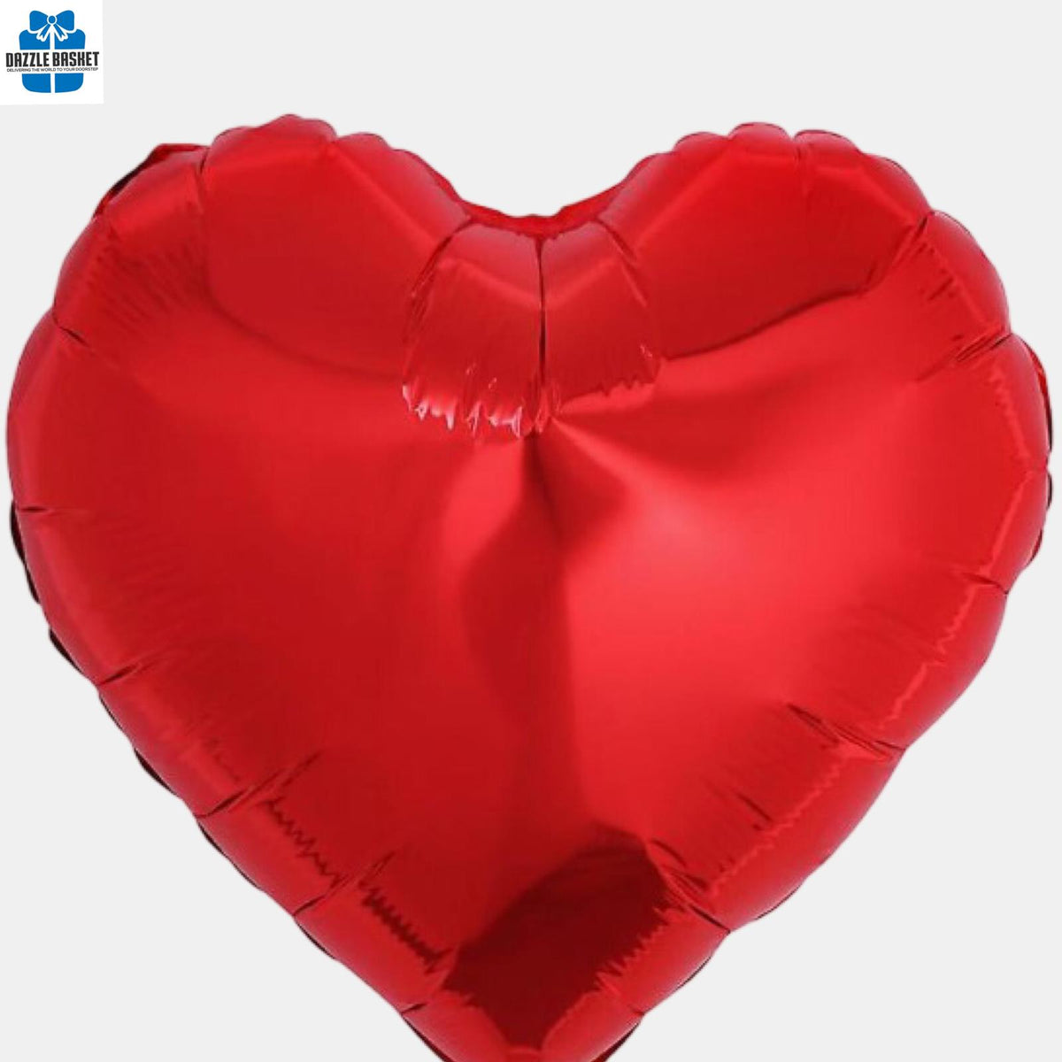 Two 18" Helium Foil Heart Shaped Balloon- Valentine Day/Love – Dazzle ...